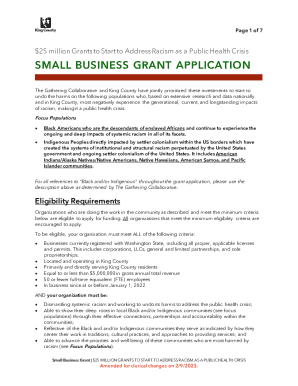 Fillable Online SMALL BUSINESS GRANT APPLICATION Fax Email Print ...