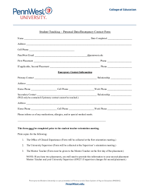 Fillable Online TEACHER APPLICATION FORM PERSONAL DATA Fax Email Print ...
