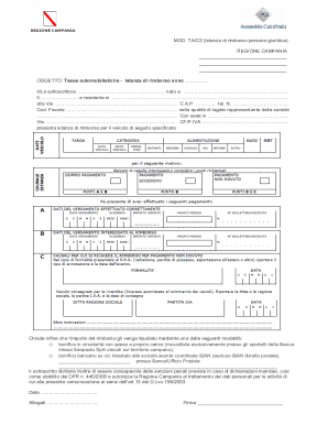 Compilabile Online MOD. TA/C2 (Istanza di rimborso persona giuridica ...