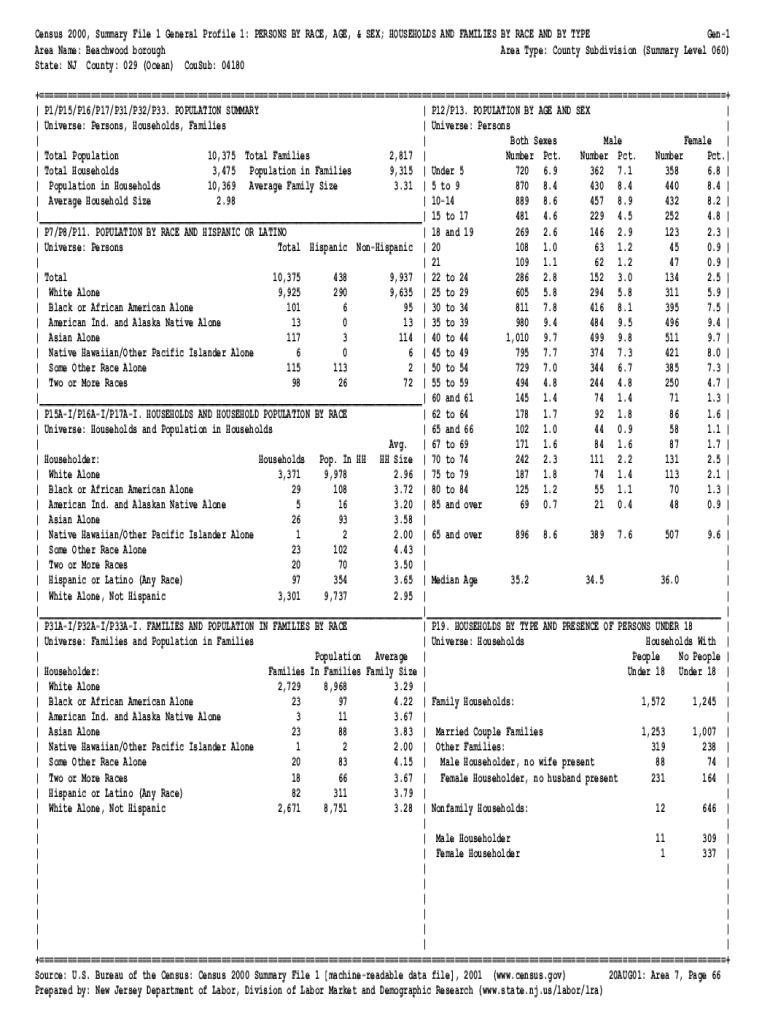 Fillable Online Metadata: Decennial Census Summary Files Fax Email Print - pdfFiller
