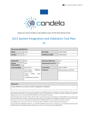 Fillable Online System Integration and Validation Test Plan V1 Fax ...