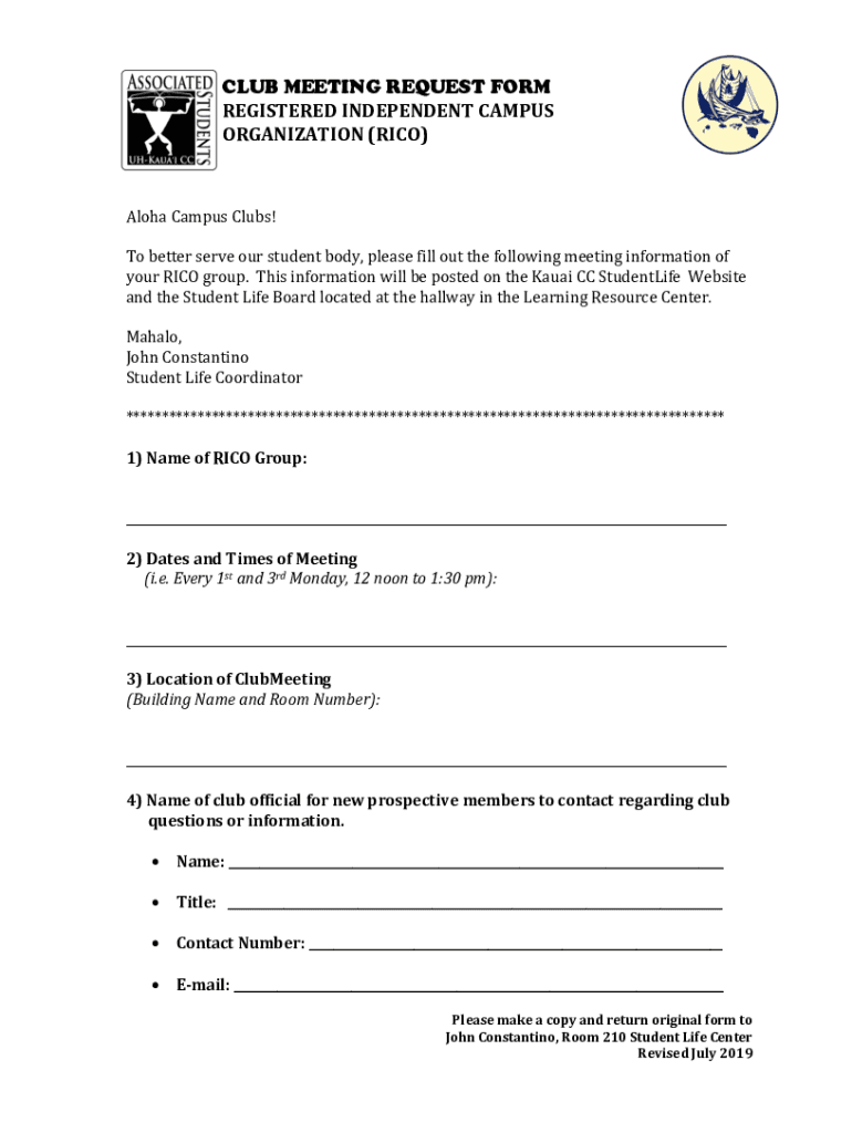 Fillable Online HWS Engage FAQ for Club and Student Organization ...