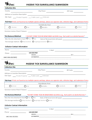 Fillable Online Mosquito Control Tick Identification Service Fax Email ...