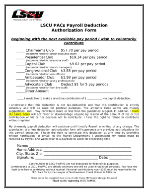 Credit Union Deductions - Texas Payroll/Personnel Resource Doc Template ...