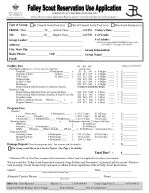 Fillable Online Rechartering - Boy Scouts of America Fax Email Print - pdfFiller