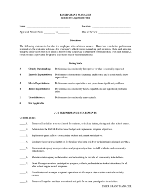 Fillable Online EMPLOYEE PERFORMANCE REVIEW Fax Email Print - pdfFiller