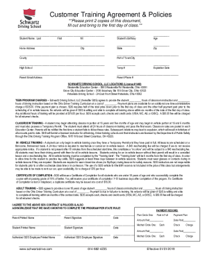 Fillable Online Training Services Agreement Template - Google Docs ...