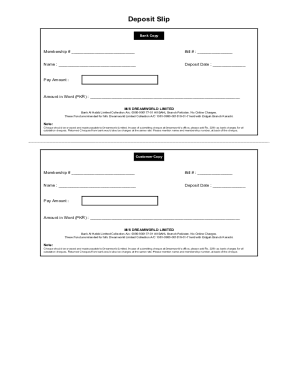 Fillable Online How To Fill Out a Deposit Slip Fax Email Print - pdfFiller