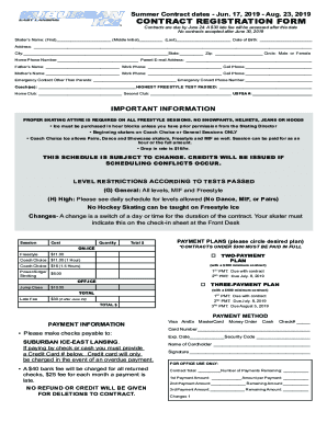Fillable Online CONTRACT REGISTRATION FORM Fax Email Print - pdfFiller