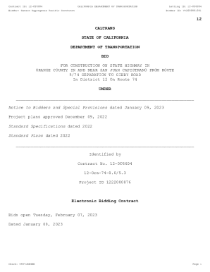 Fillable Online Project Details - Caltrans - Division of Construction ...