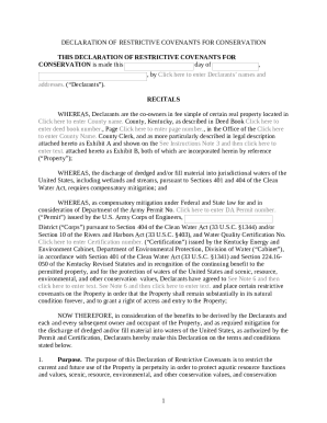 Deed Restriction Template - Multiple Owners and Sponsor ... - eec ky ...