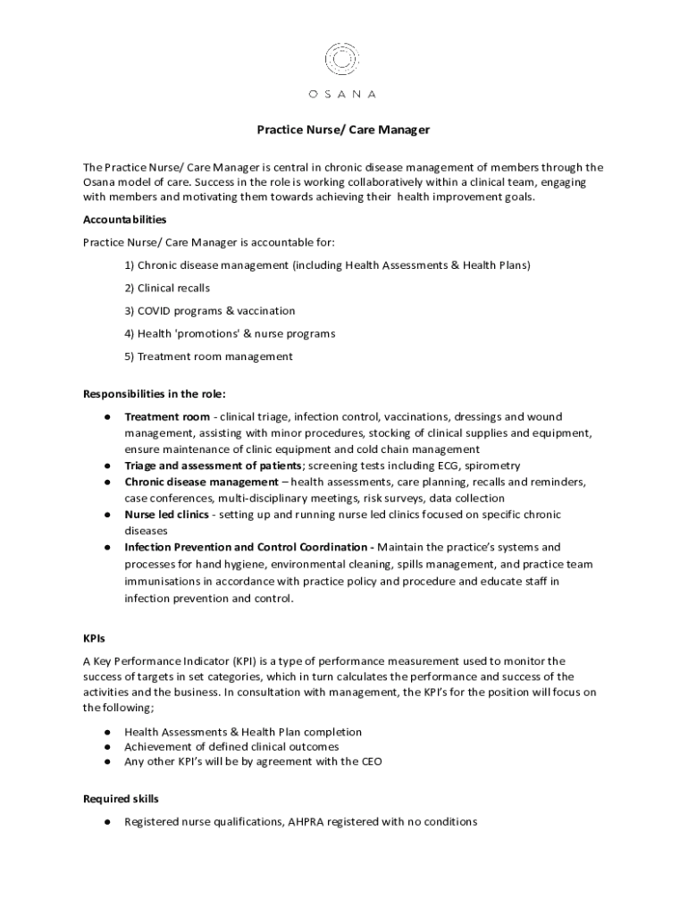 Fillable Online sydneynorthhealthnetwork org The role of patient care teams in chronic disease ...