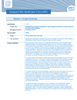 Fillable Online Safeguard Risk Identification Form (SRIF) Fax Email ...