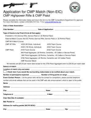 Fillable Online CMP Modern Military Service Rifle Match. ... Fax Email ...