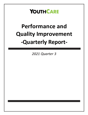 Fillable Online Performance and Quality Improvement -Quarterly Report ...