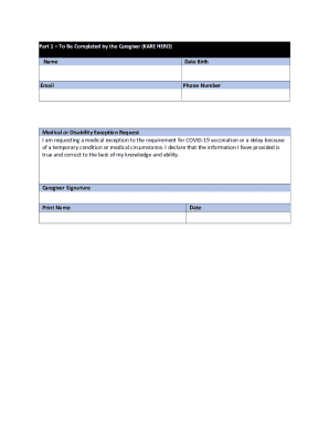 Fillable Online KARE Medical Exemption Form Fax Email Print - pdfFiller
