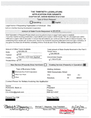 Fillable Online STATE OF HAWAII Statement of DEAN MINAKAMI ... Fax ...