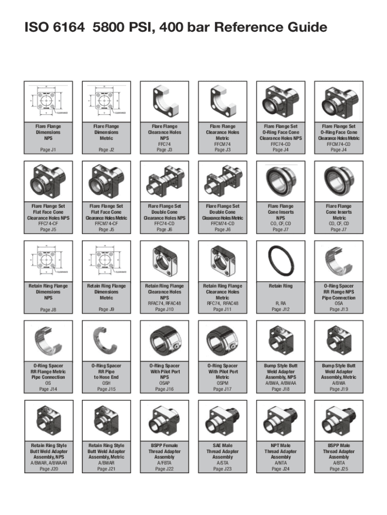 Fillable Online SAE J1926 & ISO 6164 Threaded In-Line Flanges Fax Email ...