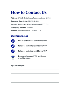 Fillable Online BannerUniversity Family Care/AHCCCS Complete Care Fax ...