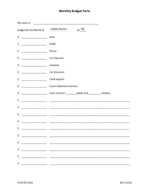 Fillable Online CalWORKs BUDGET WORKSHEET Fax Email Print - pdfFiller