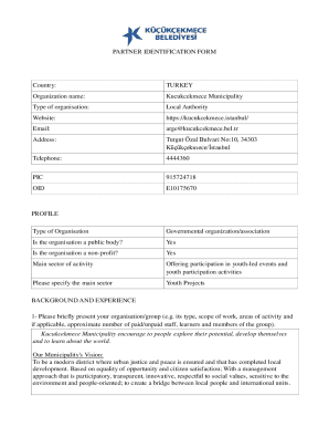 Fillable Online PARTNERS APPLICATION FORM Fax Email Print - pdfFiller