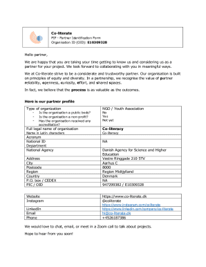 Fillable Online What is the Partner Identification Form (PIF)? Fax ...