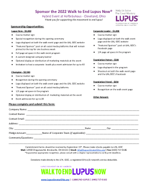 Fillable Online Event Sponsor Request Letter and Form Fax Email Print - pdfFiller