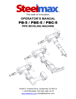 Fillable Online operator's manual - pb-5 / pbe-5 / pbc-5 Fax Email ...