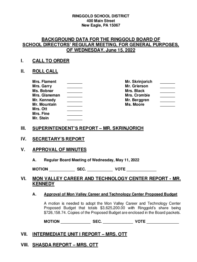 Fillable Online SECRETARYS REPORT Fax Email Print - pdfFiller