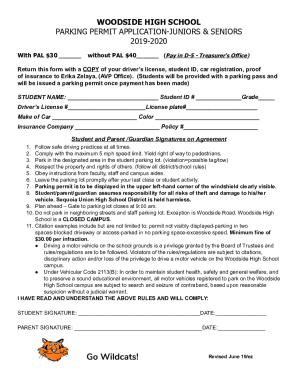 Fillable Online Woodside High School - Forms Fax Email Print - pdfFiller