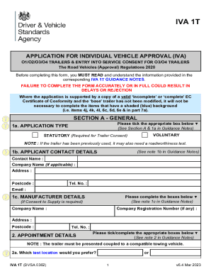 Fillable Online Individual Vehicle Approval - How to improve your ...