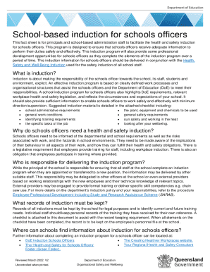 Fillable Online education qld gov School Action for Safety and Health ...