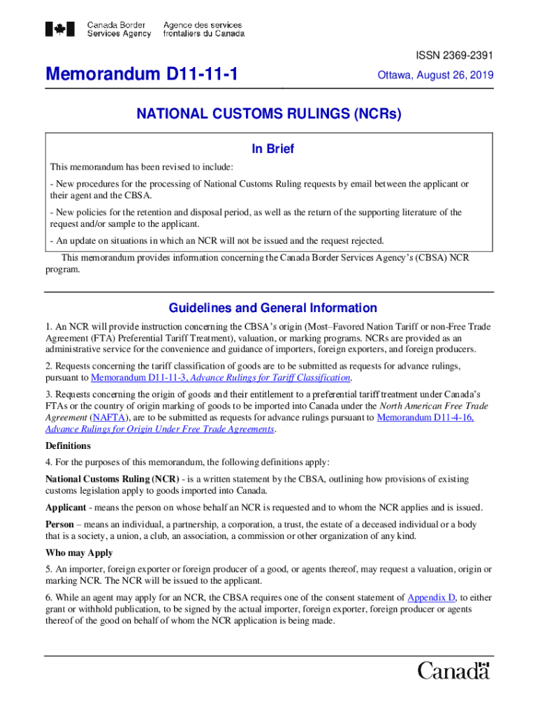 Fillable Online publications gc Requirements for Electronic Ruling Requests Fax Email Print ...