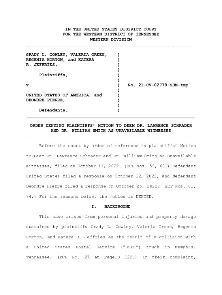 Fillable Online NBT v. TQL - Motions for summary judgment Final Version ...