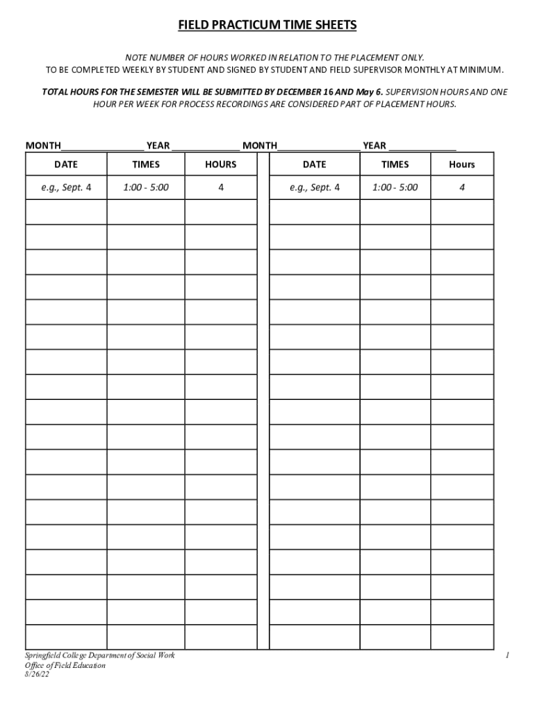 Fillable Online Instructions on Completing Time Sheets - MSU-Meridian ...