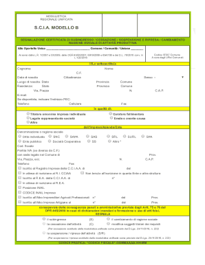 Compilabile Online scia modello a - Camera di Commercio di Bergamo Fax ...