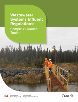 Fillable Online publications gc Wastewater systems effluent regulations ...