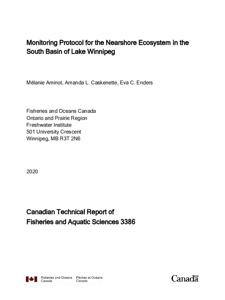 Fillable Online publications gc Monitoring Protocol for the Nearshore ...