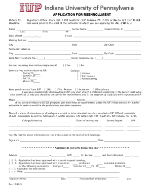 Fillable Online Registrar's Office Forms Fax Email Print - pdfFiller