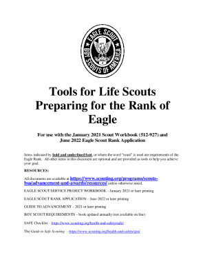 Fillable Online Eagle Scout Rank Applications: How To Submit Yours ...