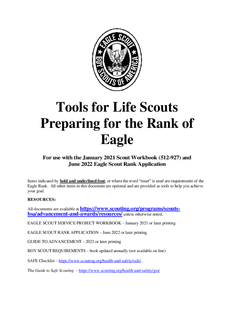Fillable Online Eagle Scout Rank Applications: How To Submit Yours ...