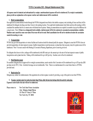 Fillable Online Reimbursement Claim Process and Instructions Fax Email ...