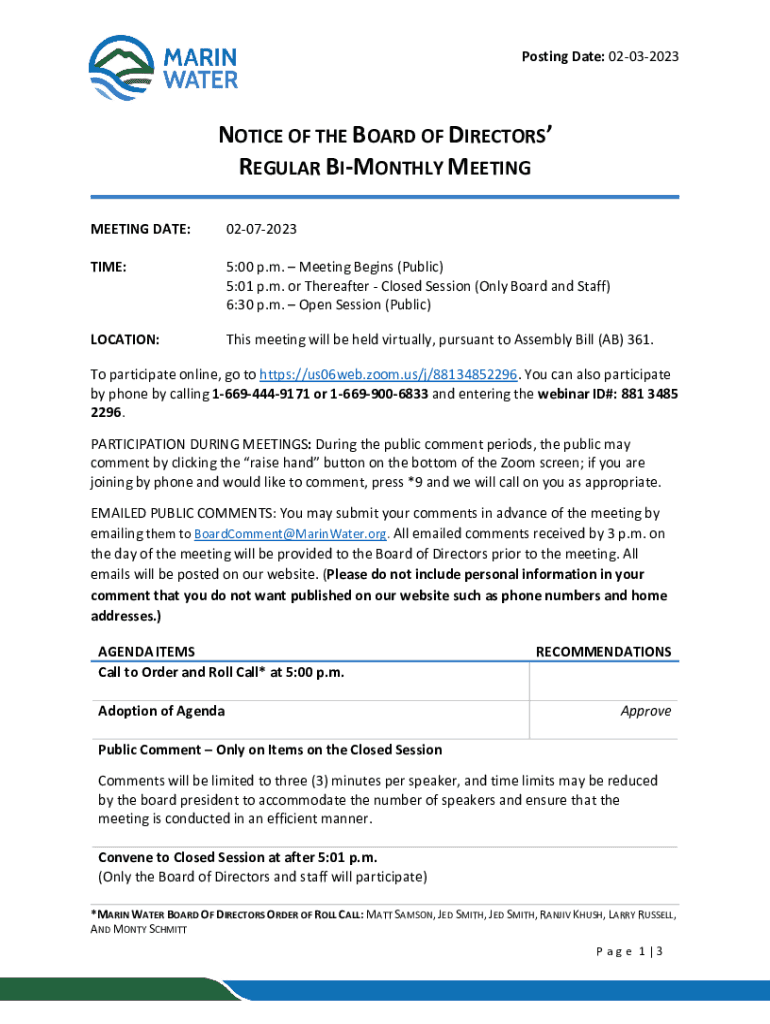 Fillable Online Open Session (Public) Fax Email Print - pdfFiller