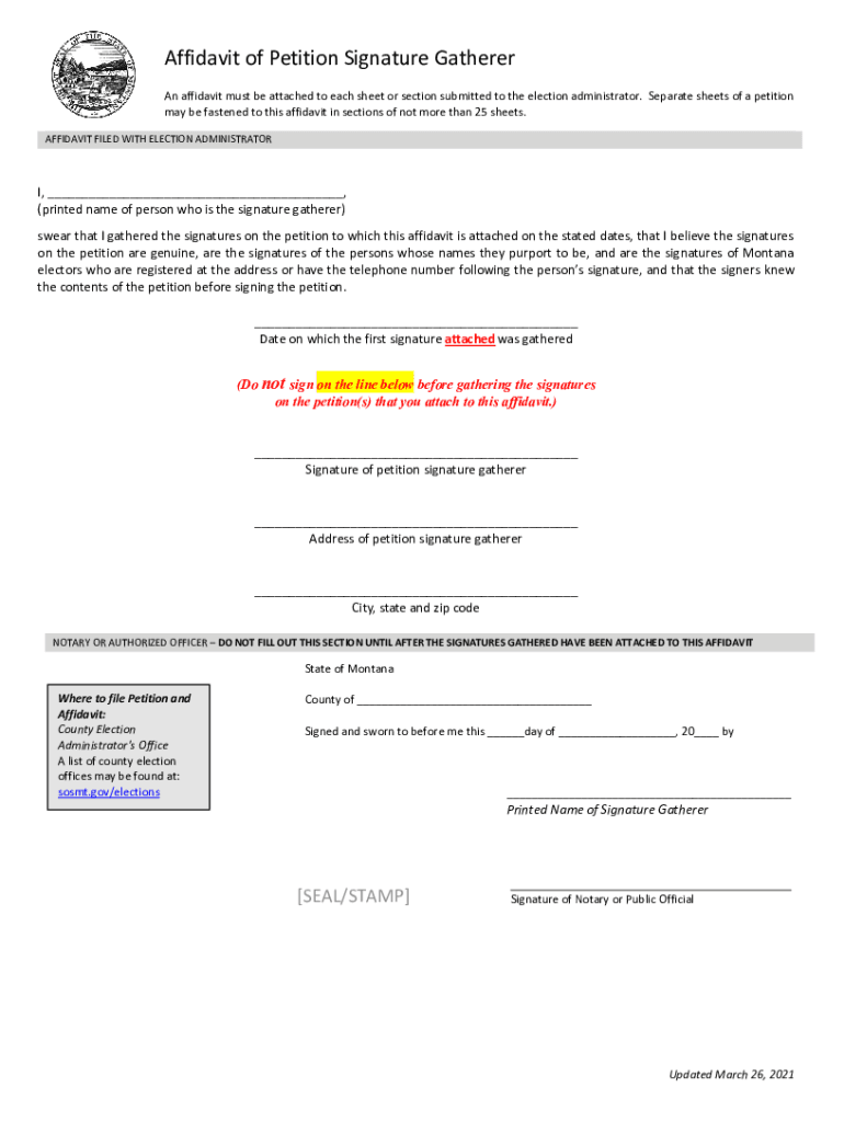 Declaration to be filed with 0 Secretary of State: Fill out & sign ...