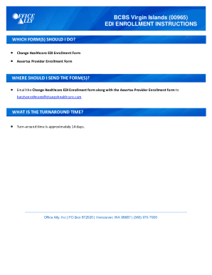 Fillable Online Instructions for completing the EDI SPOT enrollment ...