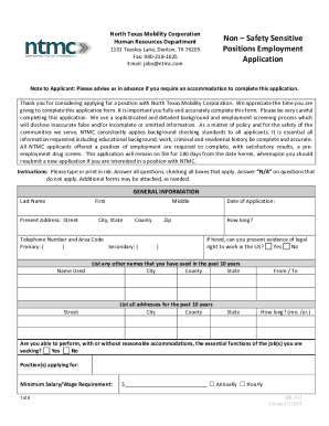 Fillable Online NTMC Non Safety Sensitive Application05.2019.docx Fax ...