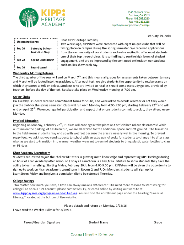 Completable En línea We are so proud to share that Ms.... - Kipp ...