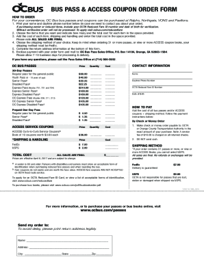 Fillable Online bus passes programs in Little Rock, ar Fax Email Print ...