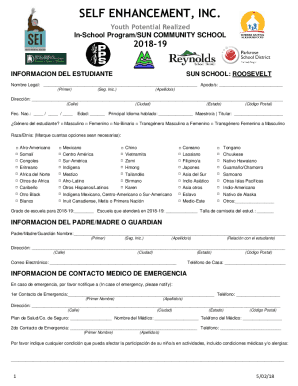 Completable En línea Self Enhancement, Inc.Youth Potential Realized Fax ...