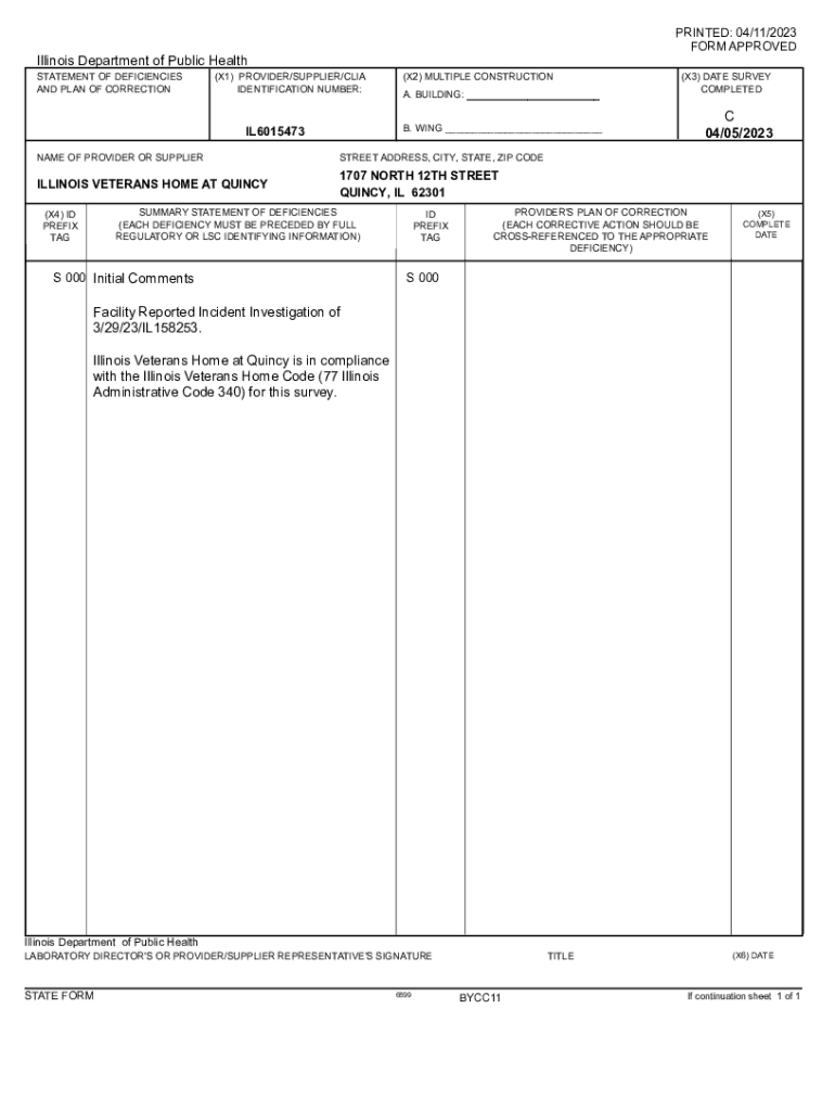 Fillable Online Facility Reported Incident Investigation of Fax Email Print - pdfFiller